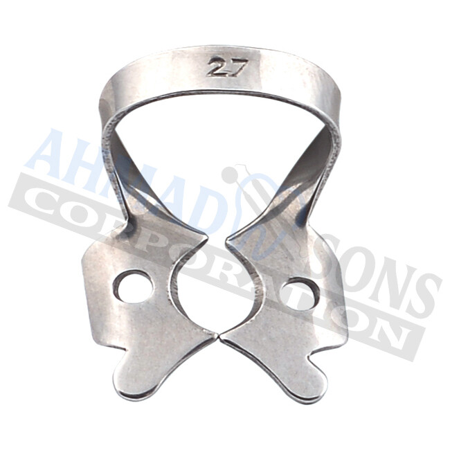 50 Pcs Dental Rubber Dam Clamps #27 Winged Endodontics Stainless Steel ...