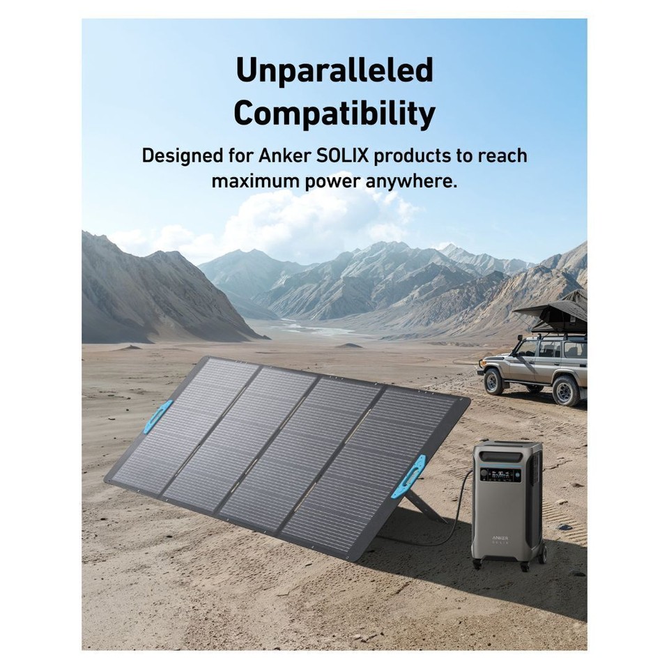 Anker SOLIX PS400 400W Portable Waterproof Solar Panel with Adjustable ...
