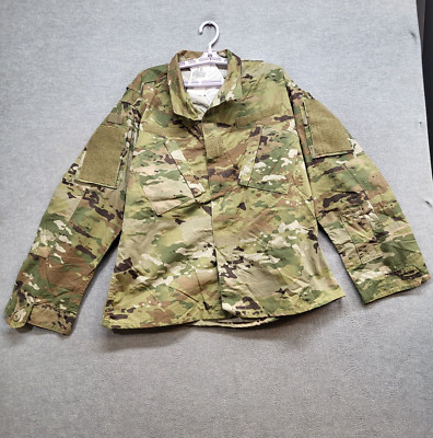 US Army Men Coat Large Green Camo Military Perimeter Guard Ripstop ...