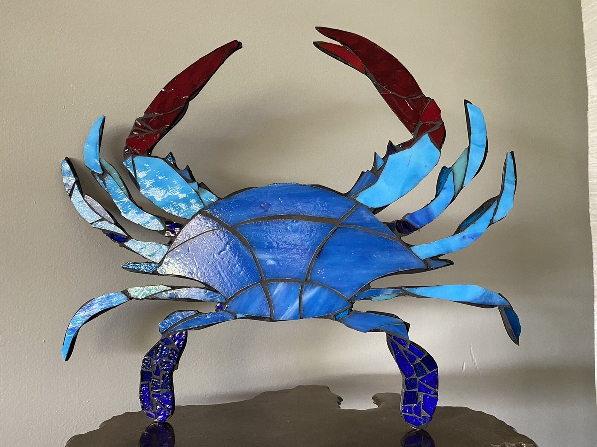 Blue Crab Stained Glass Pattern