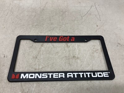 I've Got A Monster Attitude License Plate Frame | eBay