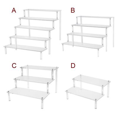 Transparent Tier Acrylic Rack Figure Model Car Desktop Display Stand ...