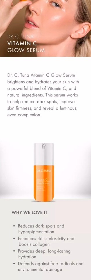 FARMASI Dr. C. Tuna Vitamin C Glow Serum NIB Sealed Free Ship Retail ...