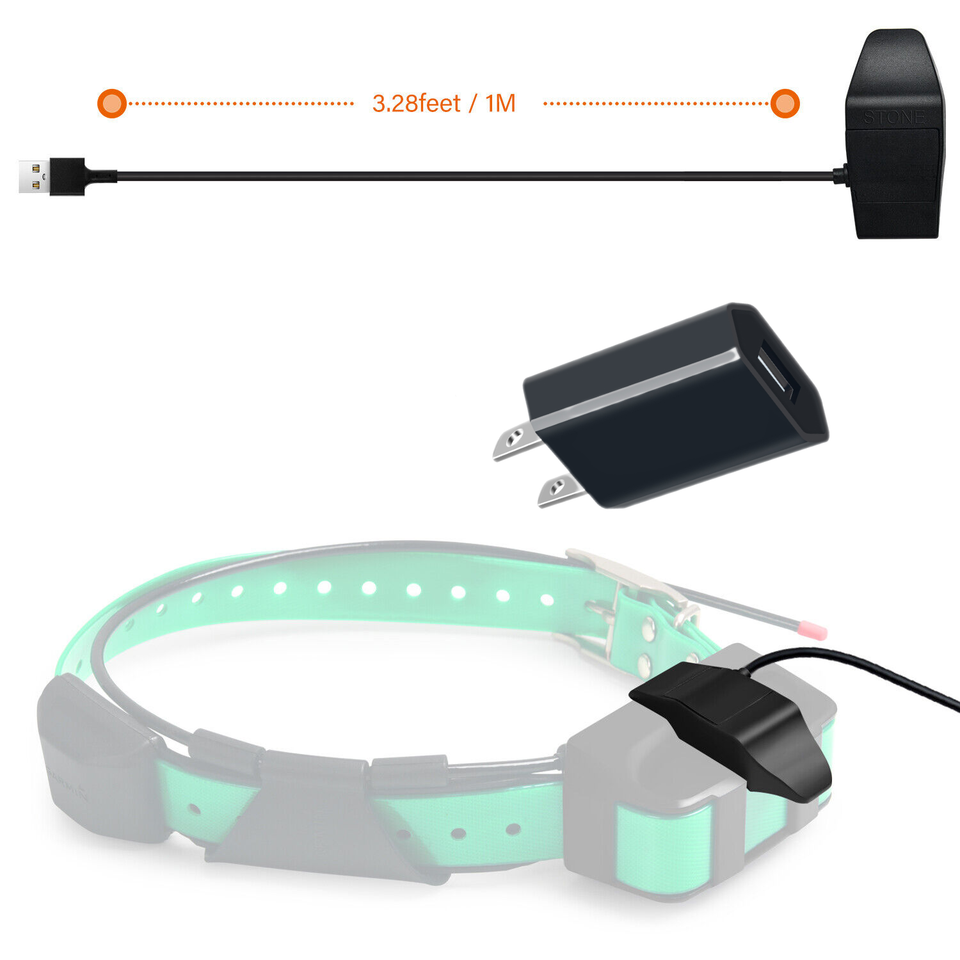 US Stock Charger For Garmin Dog Barking TT15 T5 Collar Clip Cable USB ...