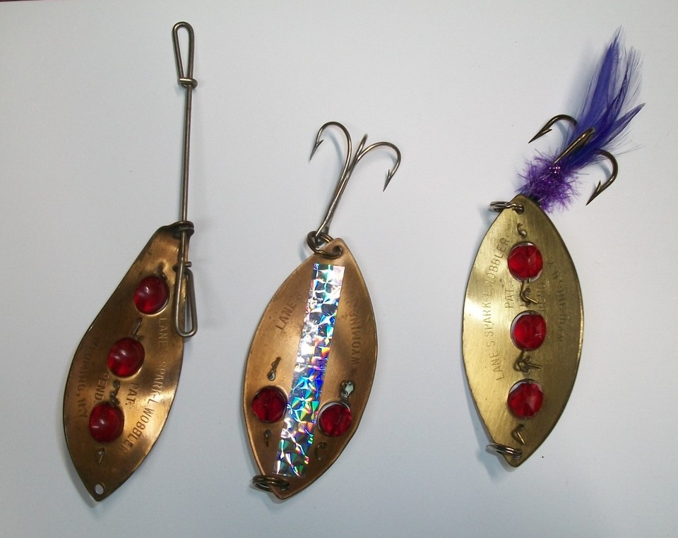 3 - Vintage Lane's Spark L Wobbler Wyoming NY Fishing Spoons - P04 | eBay
