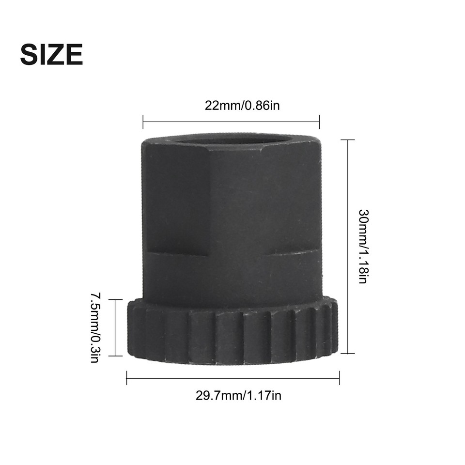 Chrome Steel 24T Hub Lock Ring Nut Tool for Bicycle with 3 Pawl System ...