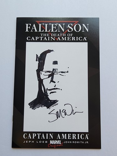 Fallen Son Blank Variant Original Sketch by Steve McNiven Captain ...