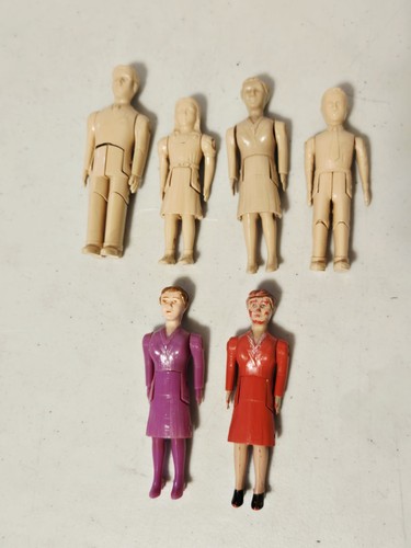 Lot Of 6 Vintage Renwal Dollhouse Dolls (1950s) Jointed Figures | eBay