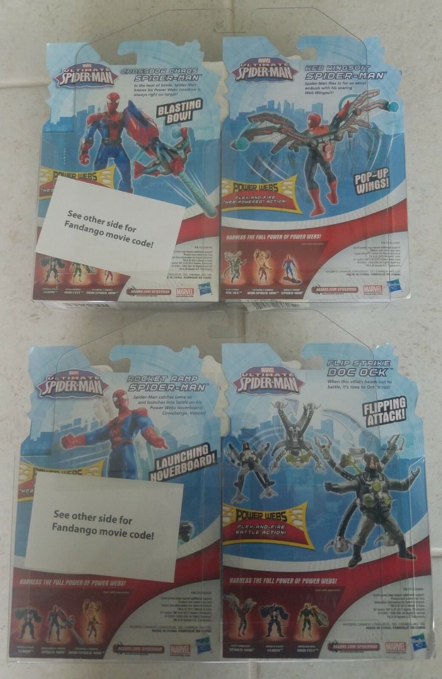 NEW MARVEL ULTIMATE SPIDER-MAN POWER WEBS WINGSUIT CROSSBOW CHAOS DOC ...