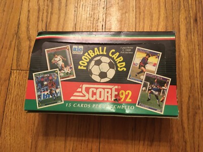 SCORE 92 SOCCER FOOTBALL ITALIAN VERSION BOX - 24 PACKS Case | eBay