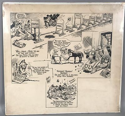 1929 Jimmy Hatlo Original Comic Art College Football USC Notre Dame Roy ...