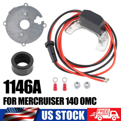 Ignitor Ignition Kit 4Cyl Distributor 1146A Suitable for Mercruiser 140 ...
