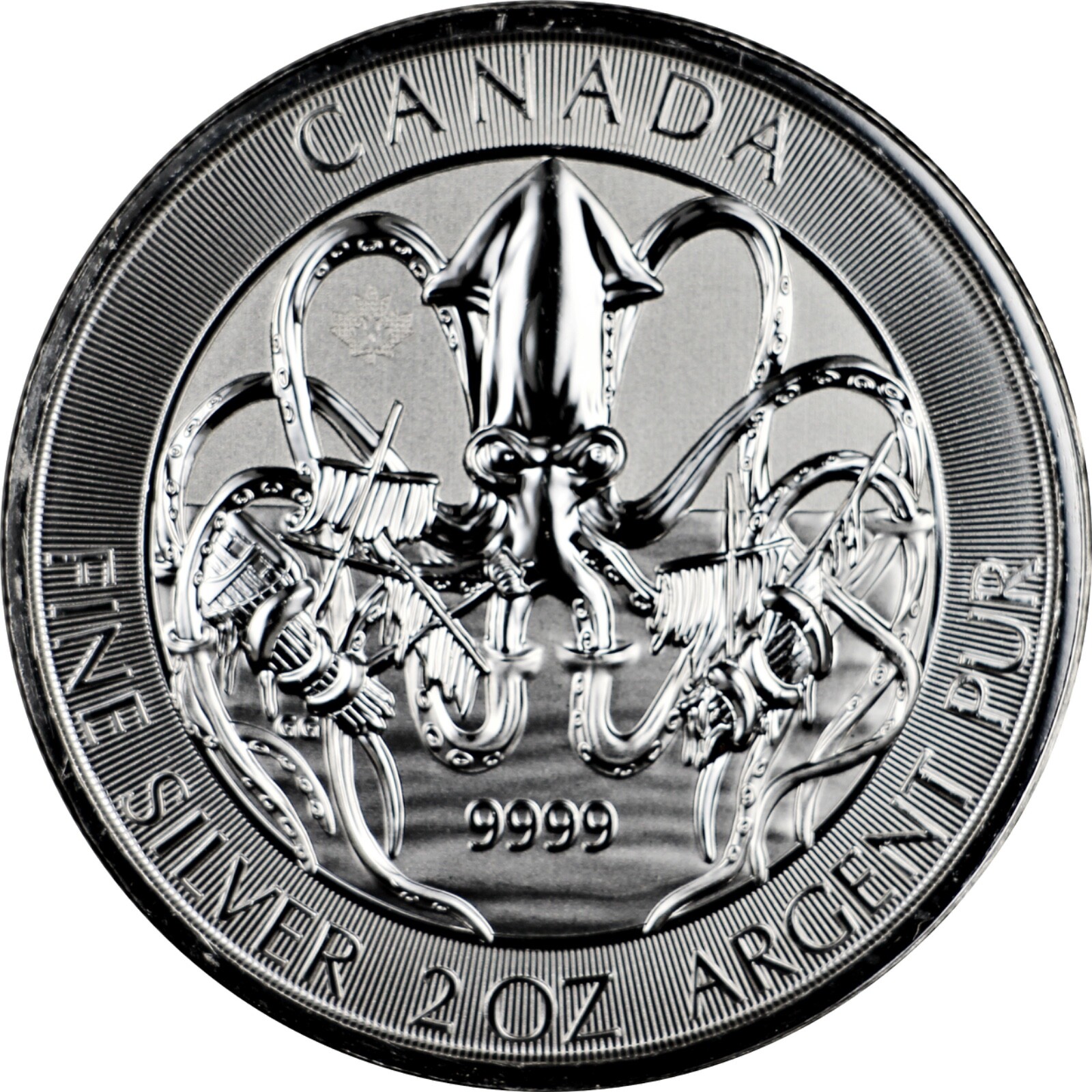 2020 Canada Kraken Creatures of the North Series 2oz 9999 Fine Silver ...
