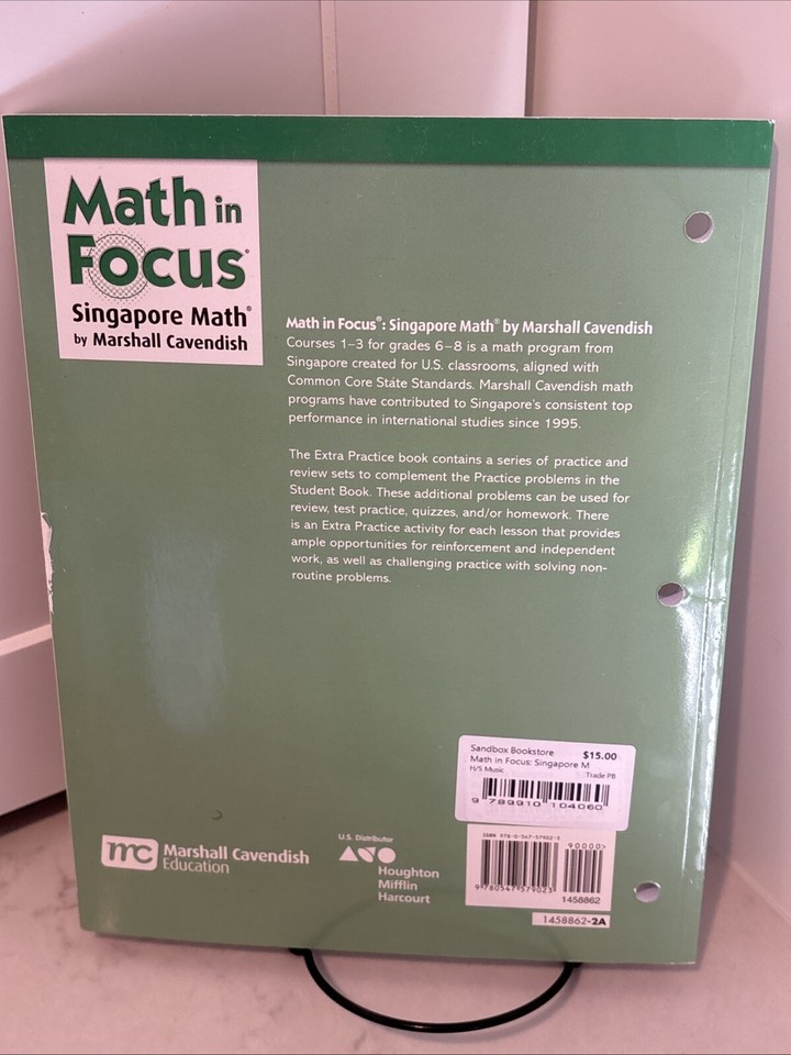 Math in Focus: Singapore Math : Extra Practice, Book A Course 2, No ...