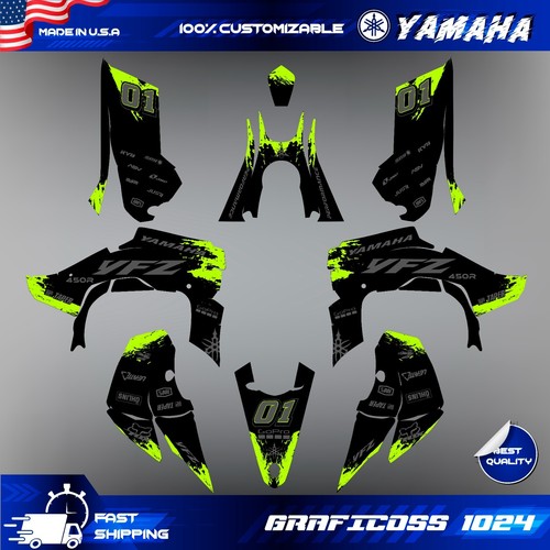 Graphics Kit for YAMAHA YFZ 450R 2014-2023 Fits Yamaha YFZ450R 2015 ...