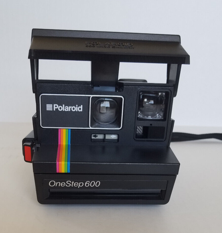 Polaroid One Step 600 Land Camera Instant Rainbow Stripe with Strap ...