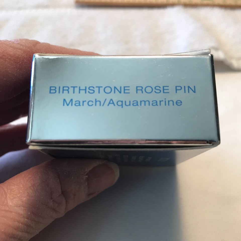 Vintage Avon Birthstone Rose Pin - March | eBay