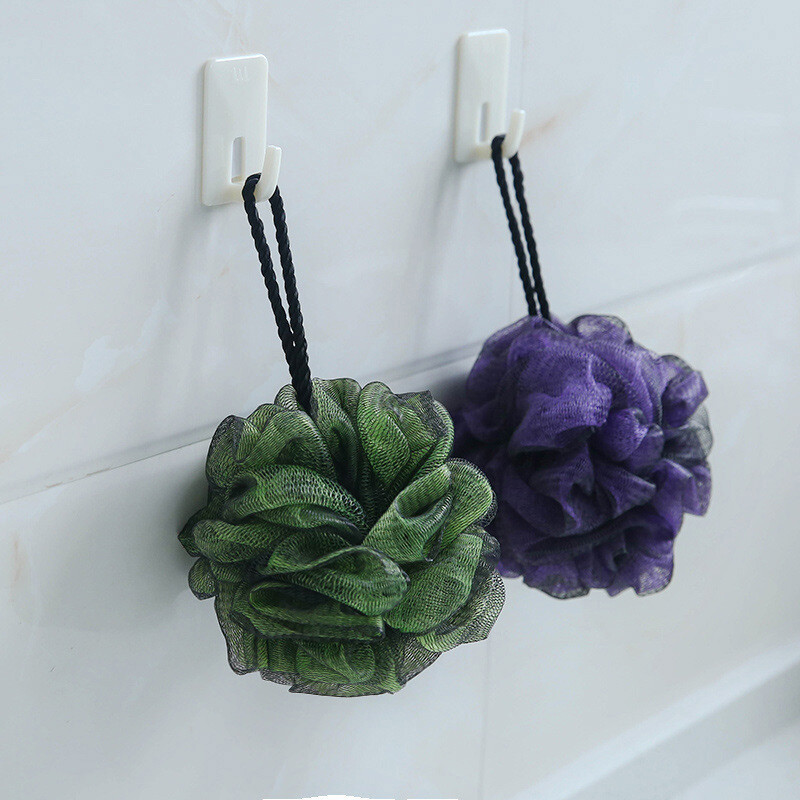 Mesh Bath Sponge Balls Buffer Shower Puff Exfoliate Body Wash Scrunchie ...
