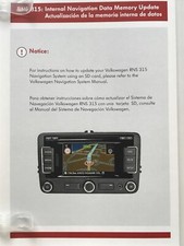 VW Volkswagen RNS 315 West Europe V10 Navigation Map SD Card Rns315 ...