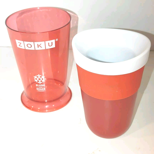 Zoku Unused Slush Cup Red w/Freezing Cup & Outer Shell Freeze any ...