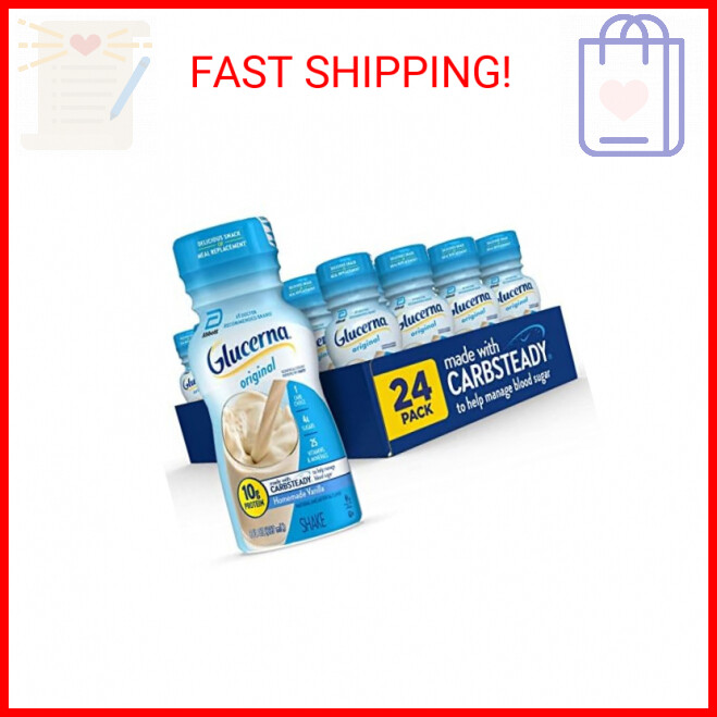 Glucerna Nutritional Shake, Diabetic Drink to Support Blood Sugar ...