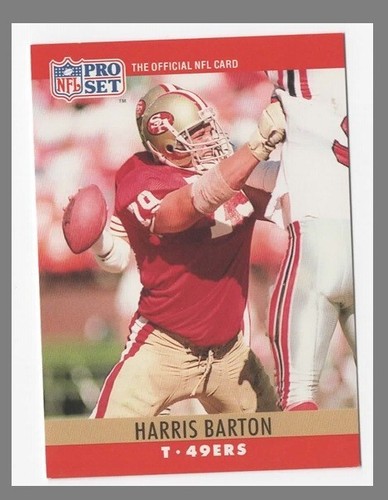 '90 Pro Set NFL Football Trading Cards San Francisco 49ers Harris ...