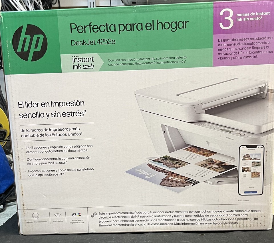 HP PRINTER DESK JET 4252E NEW IN THE BOX | eBay