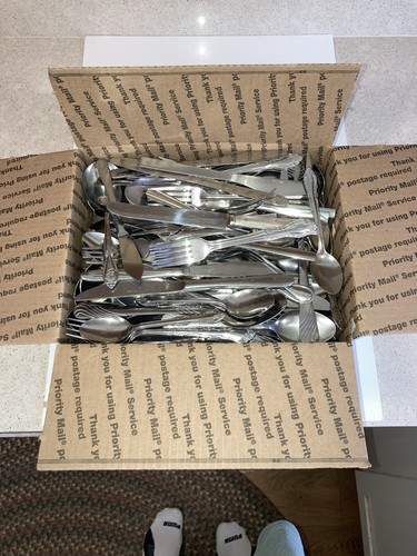 23 LB Lot of Mixed Stainless Steel Flatware pcs Assorted Brands ...