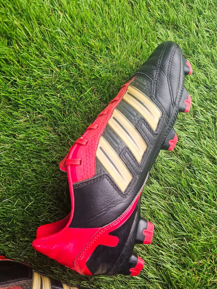 Adidas Predator Adipower FG men's football boots size 7 UK red black ...