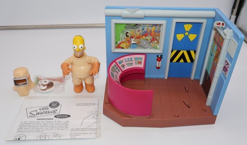 The Simpsons Nuclear Power Plant Homer Simpson Action Figure Playmates ...