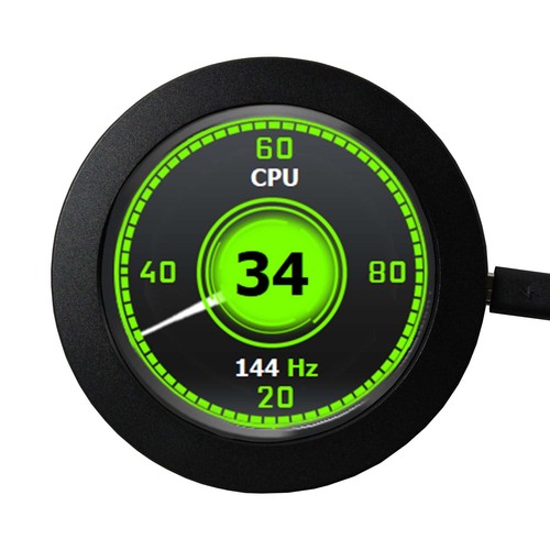 2.1 inch 480X480 IPS 450nit LCD Round Monitor,Video Port,Micro USB ...