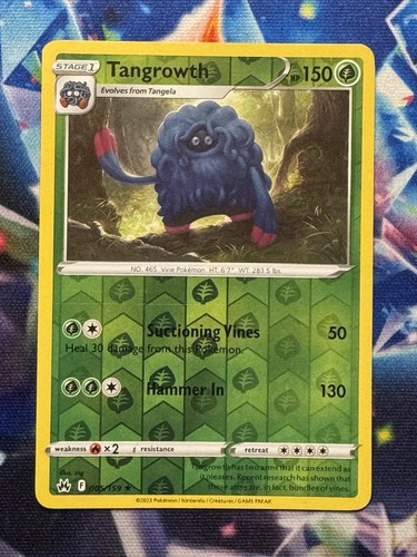 Pokémon TCG Tangrowth 005/159 Crown Zenith Reverse Holo | eBay