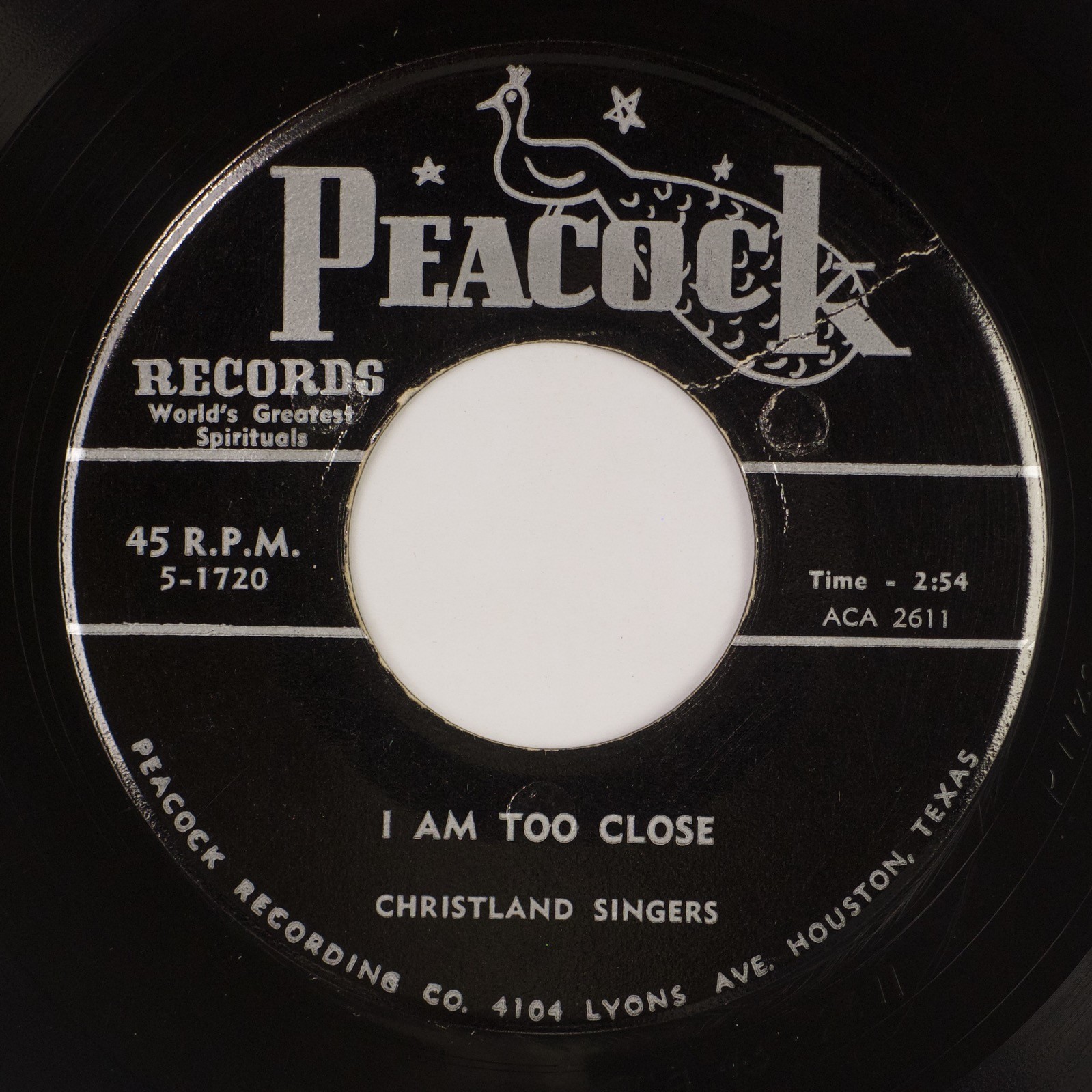 CHRISTLAND SINGERS: I Am Too Close US Peacock Black Gospel Harmony NM ...