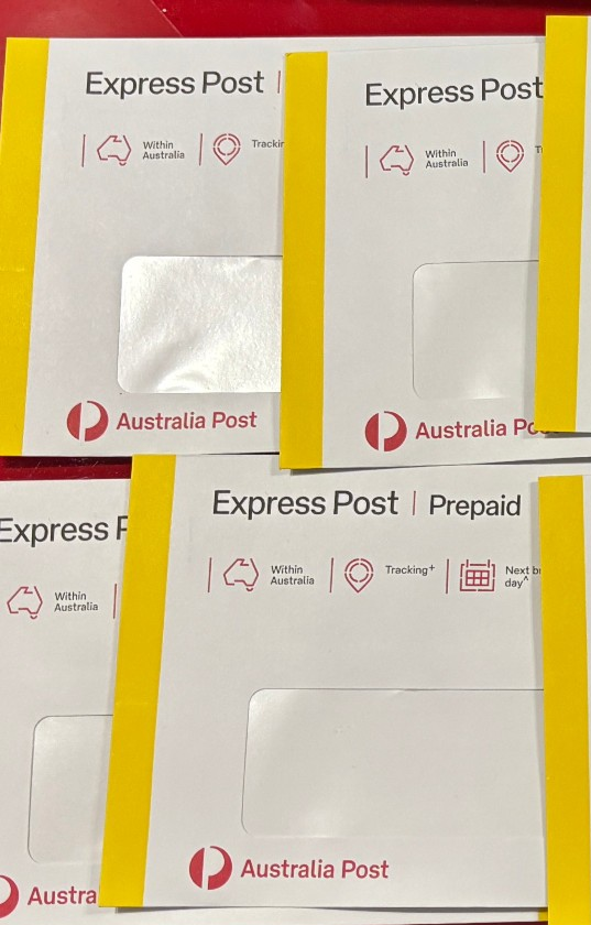 5 Express Post Small DL Window Face Envelopes - Express Post Small ...