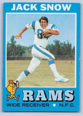 1971 JACK SNOW - Topps Football Card- # 44 - LOS ANGELES RAMS | eBay