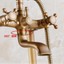 Bathroom Floor Stand Mounted Bathtub Tap Free Standing Bath Shower ...