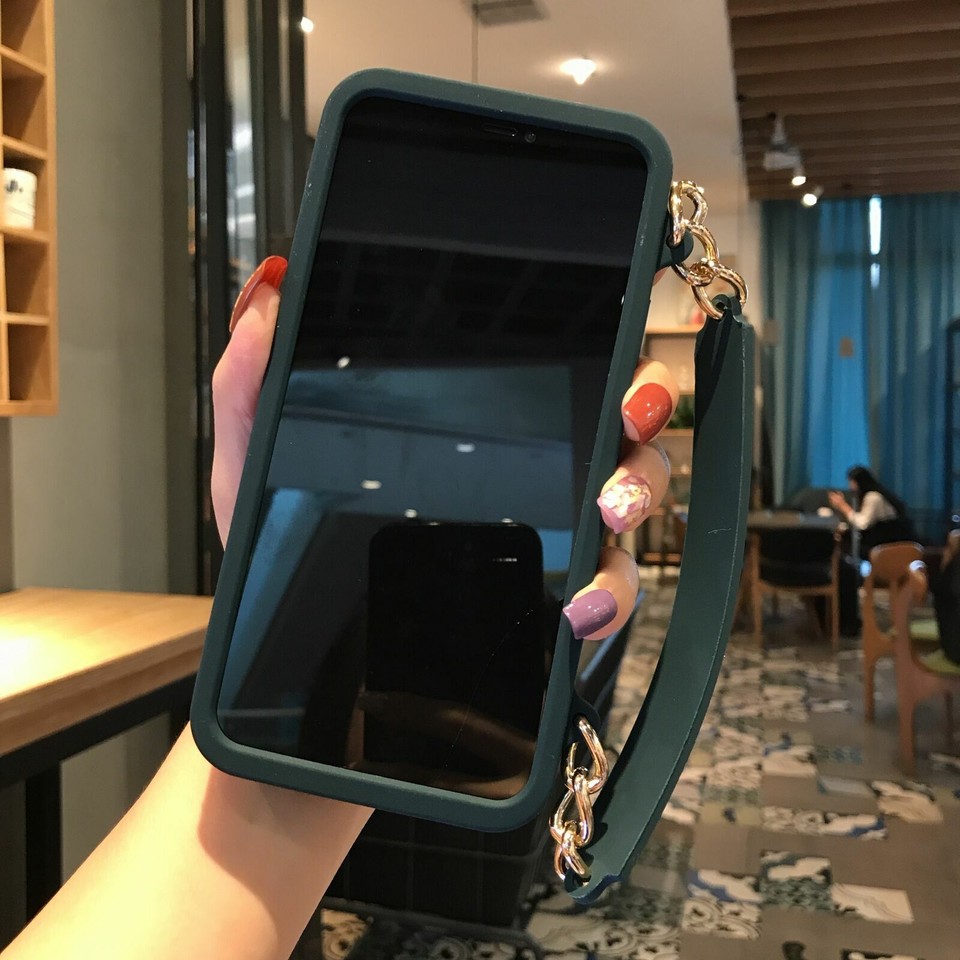 For iPhone 16 15 14 13 12 Pro Max 11 XR 8 Handbag Chain Wallet Strap ...