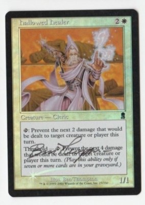 HALLOWED HEALER - FOIL - ARTIST SIGNED - BEN THOMPSON - NM - MTG | eBay