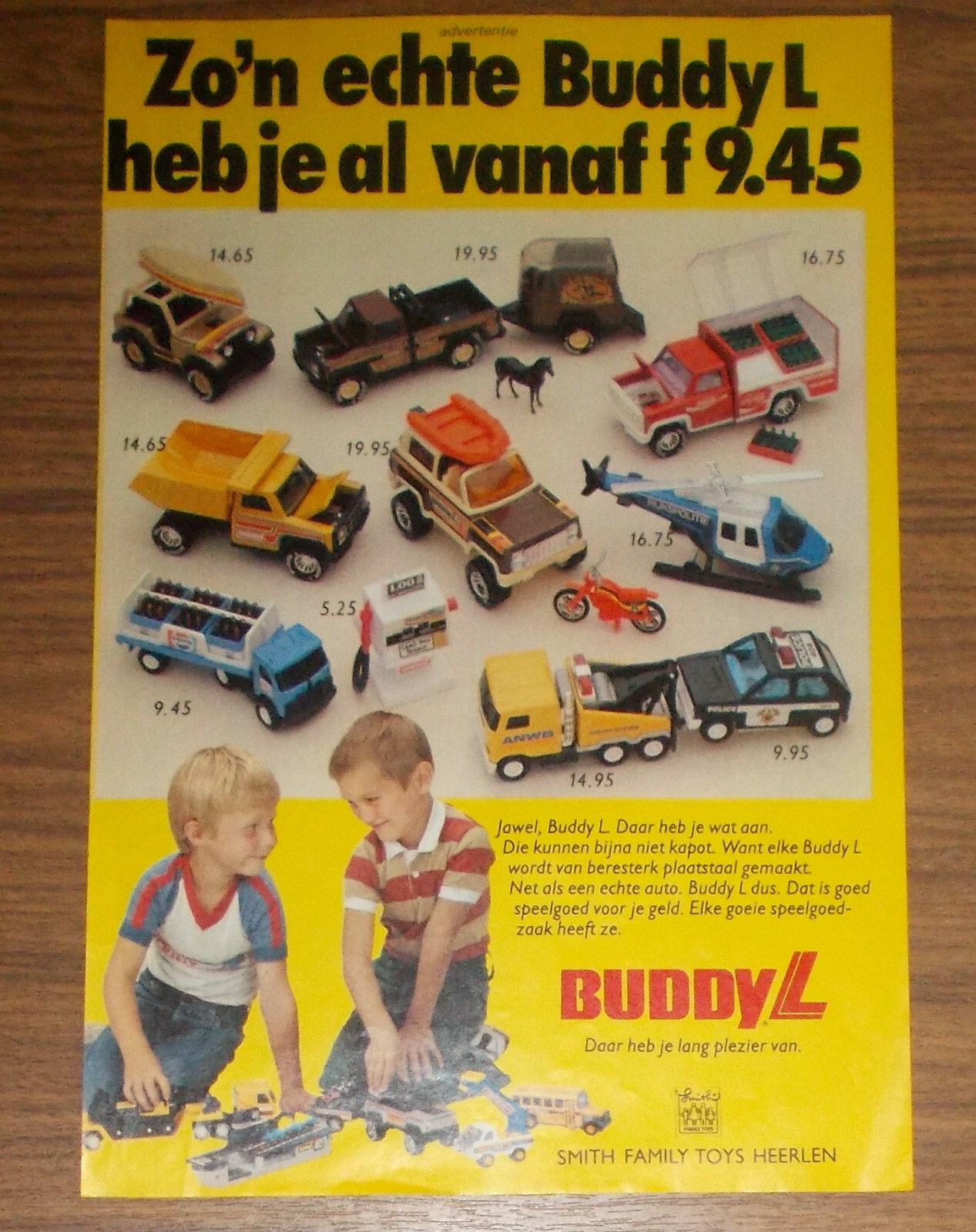 Vintage 1981 BUDDY L toy cars trucks motorcycles verhicles Print Ad ...