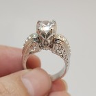 925 Sterling Silver Engagement Ring with 2ct. Cubic Zirconia RG005A, B ...