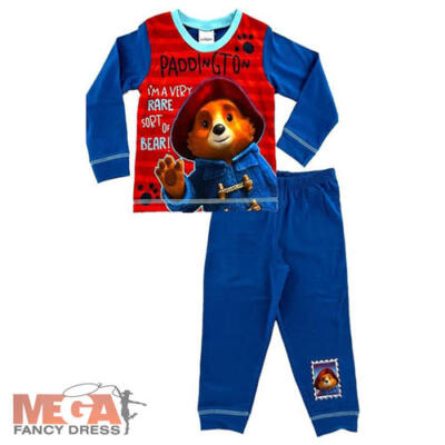 Official Boys Paddington Bear Kids TV PJs Movie Book Toddler Pyjamas 2 ...