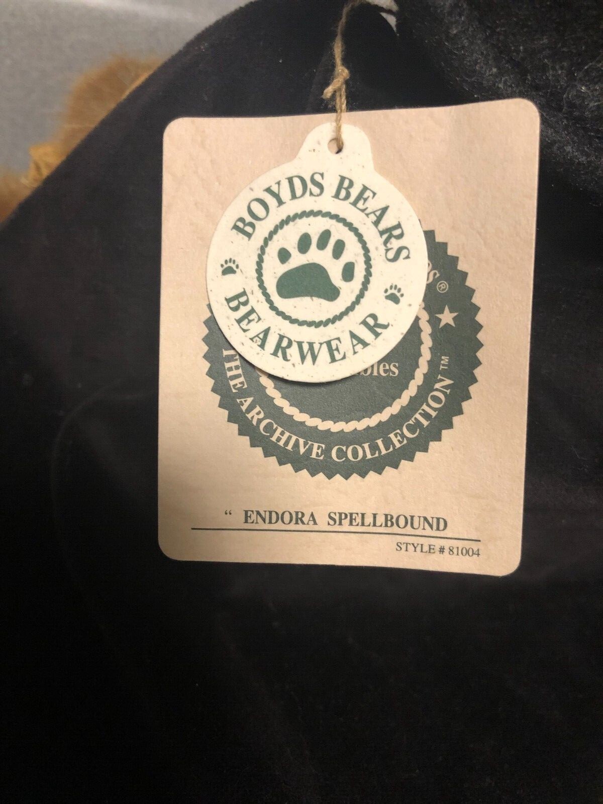 Boyds Bears Halloween Witch Endora Spellbound w Cat Stuffed Animal ...