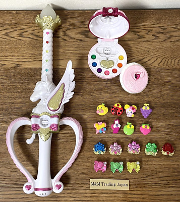 Glitter force Smile Precure Girls Toy Set Pact Compact Charm Decor ...