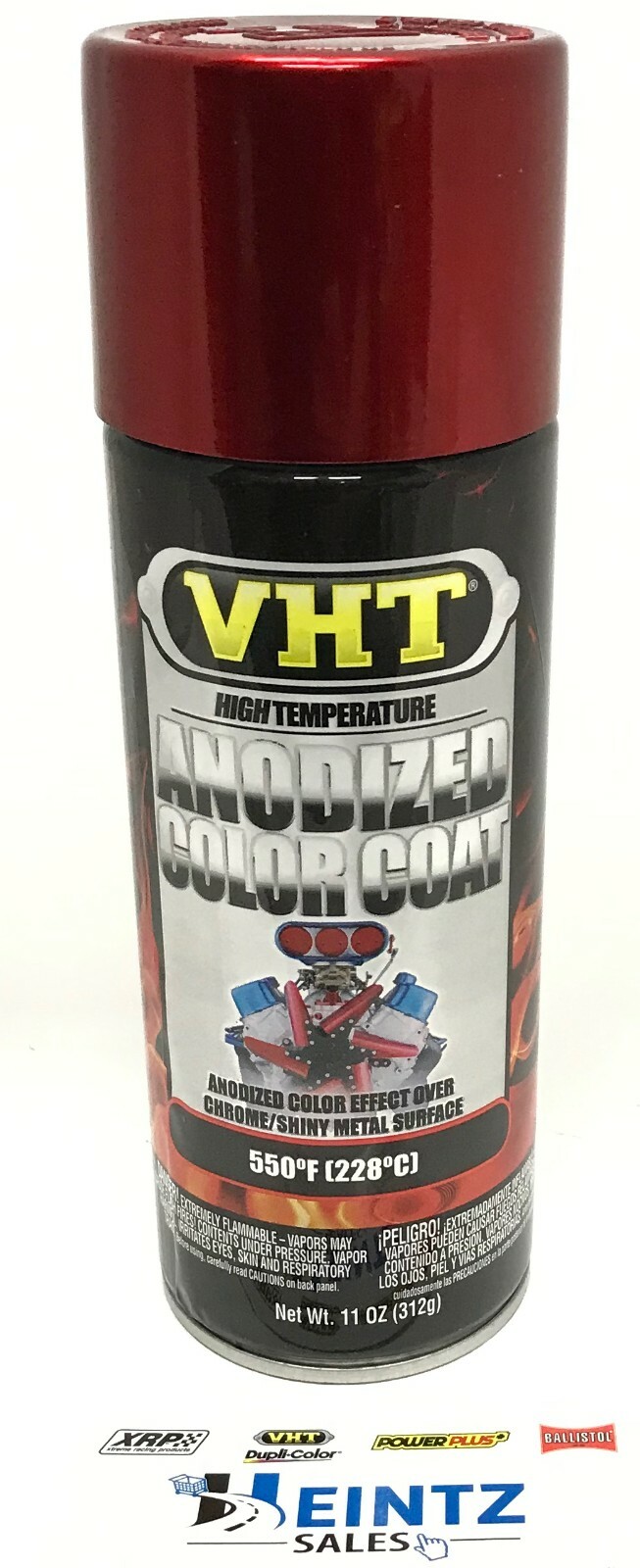 VHT SP450 RED Anodized Color Coat - High Heat Coating - 11 oz Aerosol ...