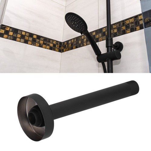 NPT 20MM Shower Arm 6 Inch Concealed Wall Mounted Black Shower Head ...