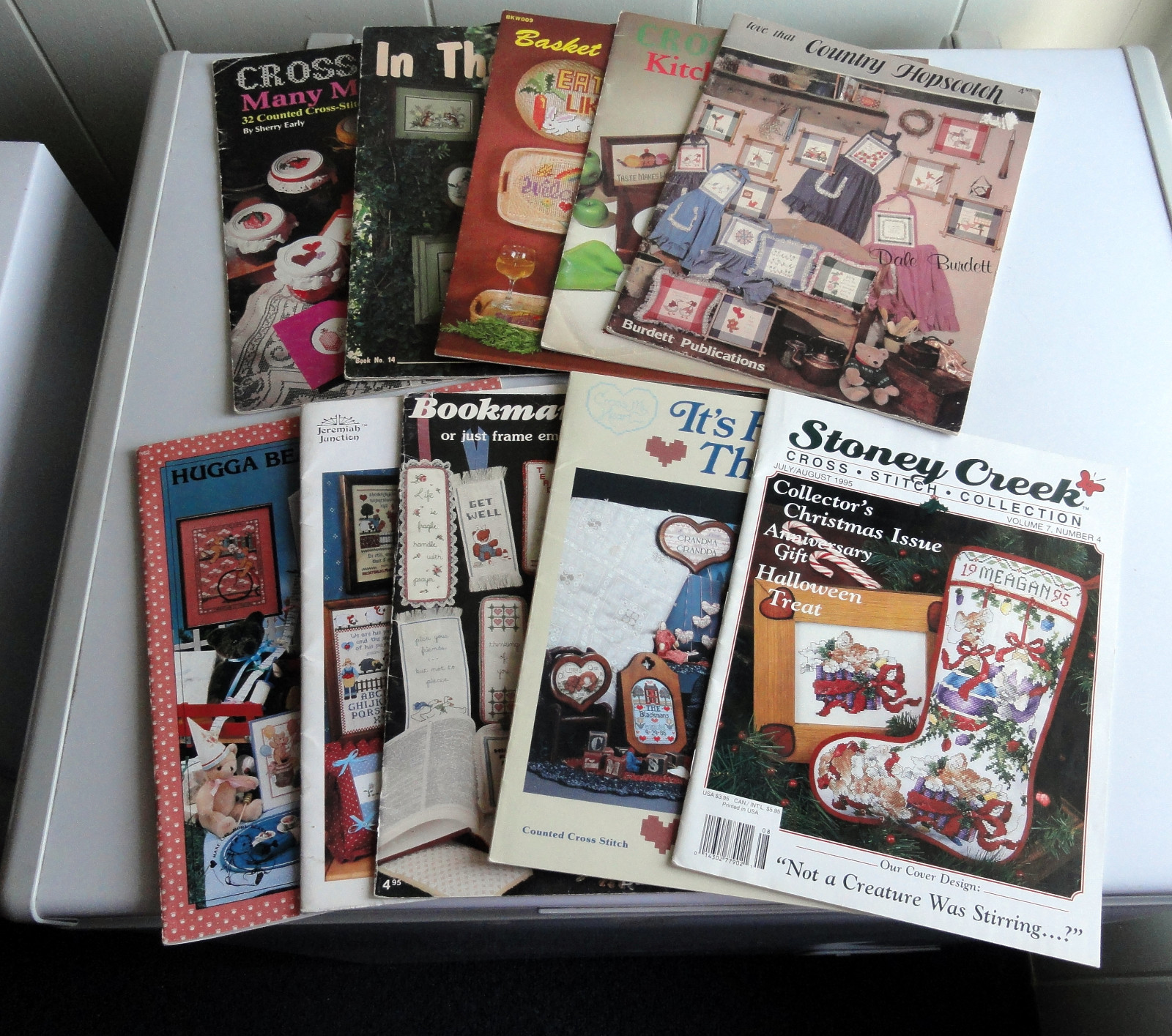 Lot of 10 Cross Stitch Pattern Books: Samplers, Mini Designs, Bears ...