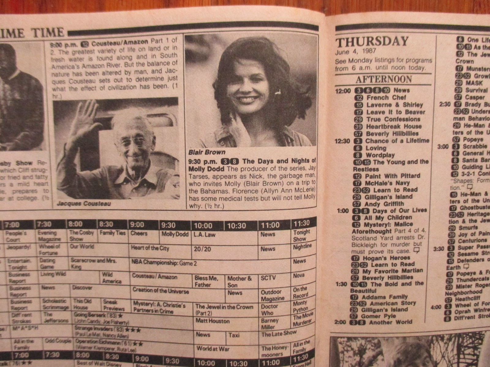 May 31, 1987 Philadelphia Inquirer TV Week(MATTHEW LAURANCE/MARY PAGE ...