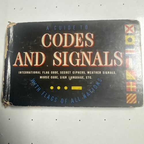 1942 WWII Era A Guide to Codes and Signals Mini Book Secret Ciphers ...