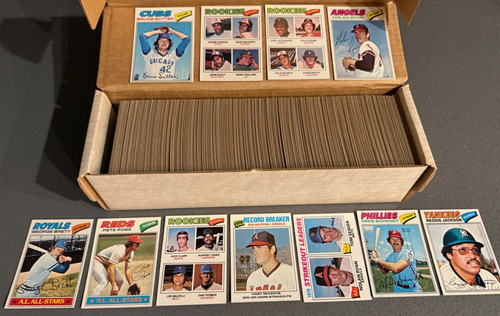1977 TOPPS BASEBALL COMPLETE SET (660) RYAN ROSE SUTTER DAWSON MURPHY ...