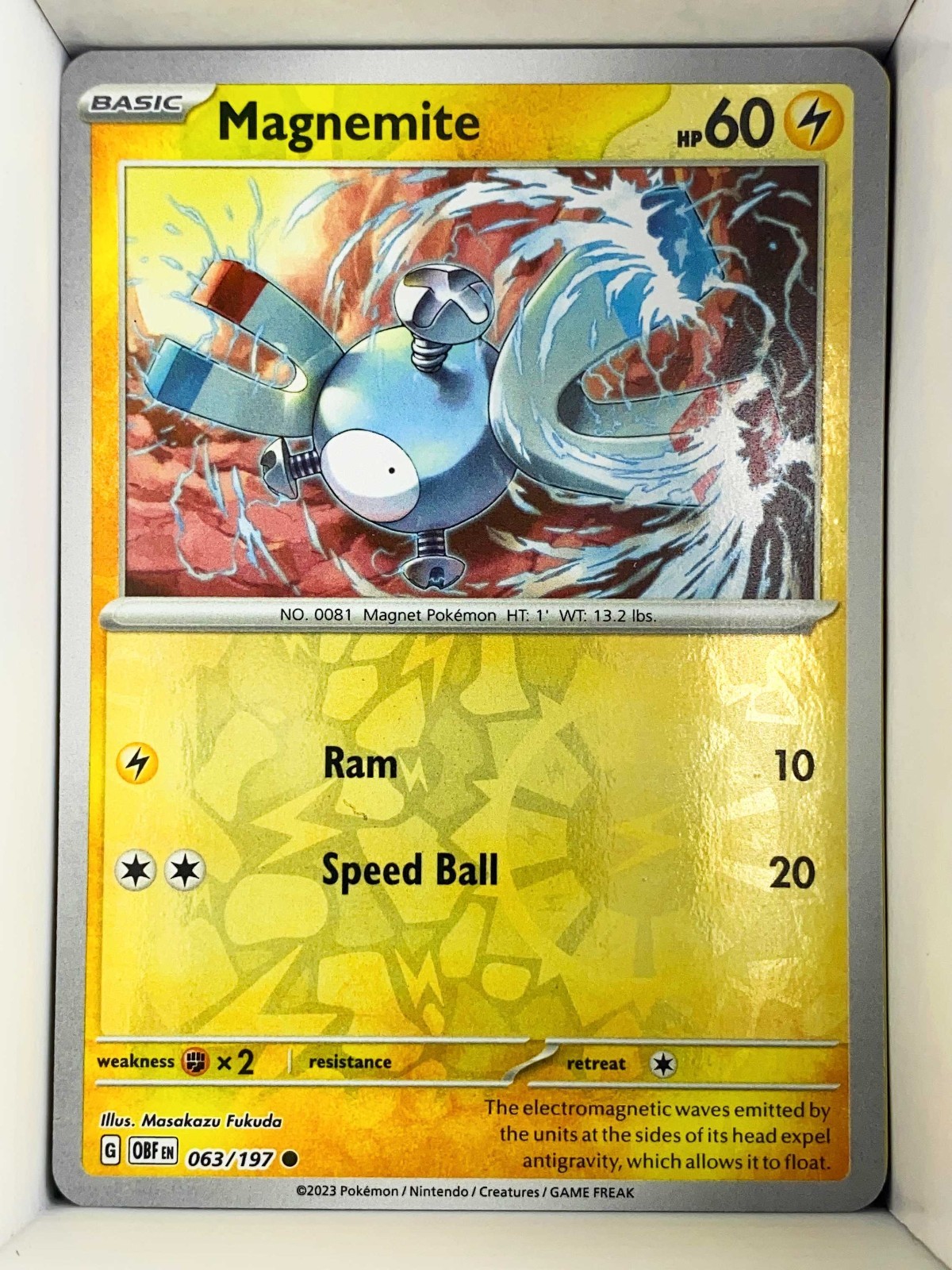 Magnemite 063/197 Obsidian Flames 2023 English Reverse Holo | eBay